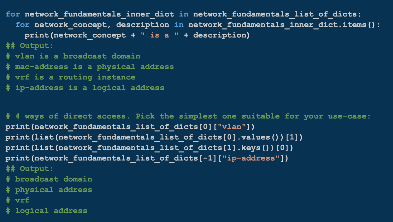 Accessing data in nested Python lists and dicts – DevNet Expert Training Accessing data in nested Python lists and dicts – DevNet Expert Training